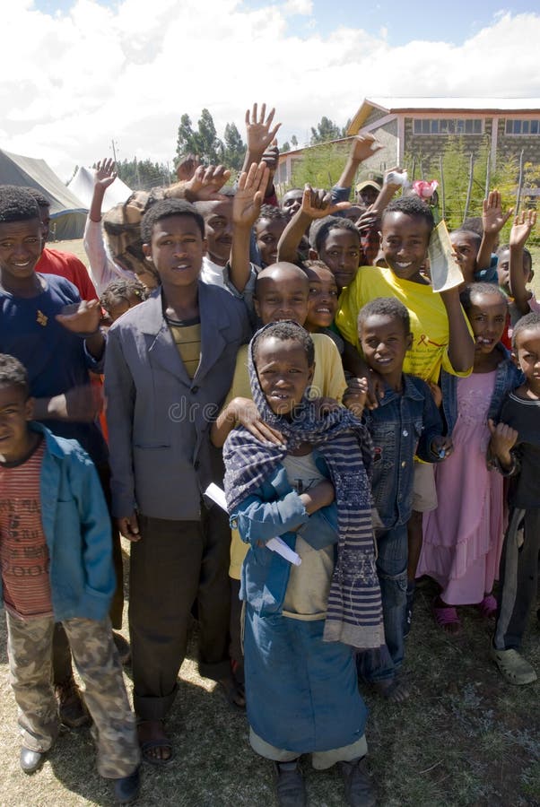 Children Posing Backstage at the World Aids Editorial Stock Image ...