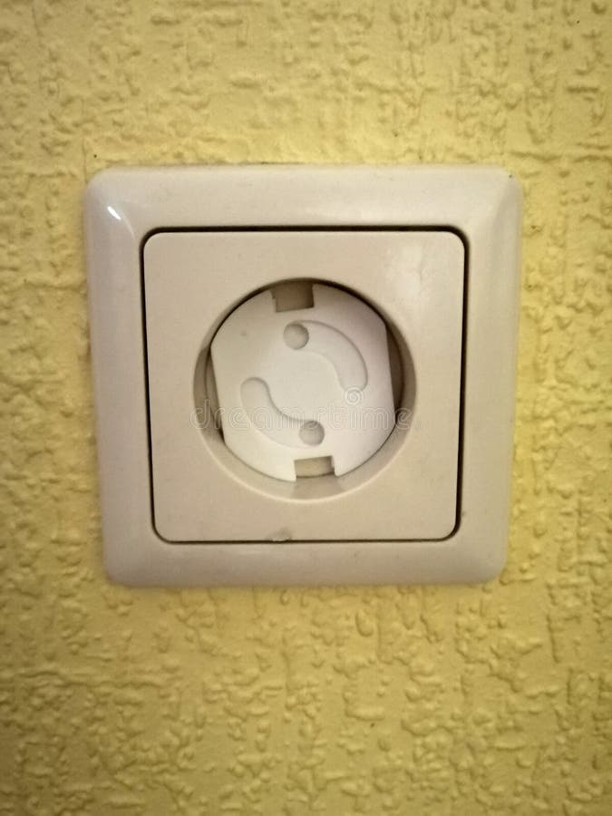 Children Power Electric Plug Safety Stock Photo - Image of children ...