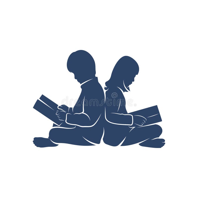 Children Read Book Dreams Logo Vector Template, Illustration Symbol ...