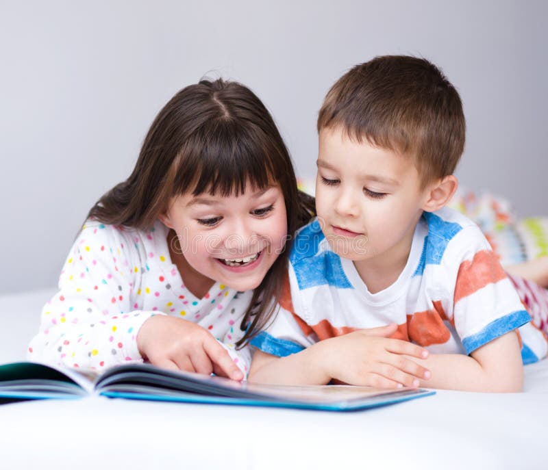 Children is reading book stock photo. Image of education - 55175676