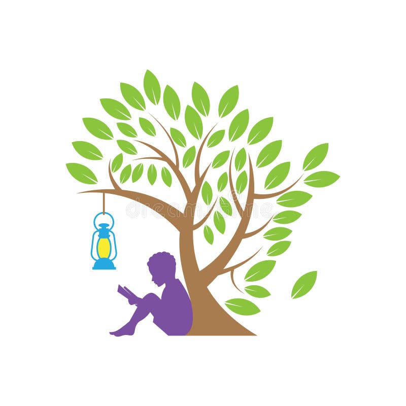 Reading Under Tree Stock Illustrations – 410 Reading Under Tree Stock ...
