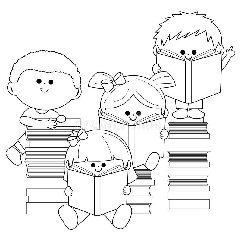 Children Reading Books Black White Stock Illustrations – 180 Children ... Children Reading Books Black White Stock Illustrations – 180 Children ...