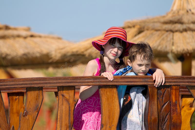 Children at resort stock photo. Image of destination - 20336146