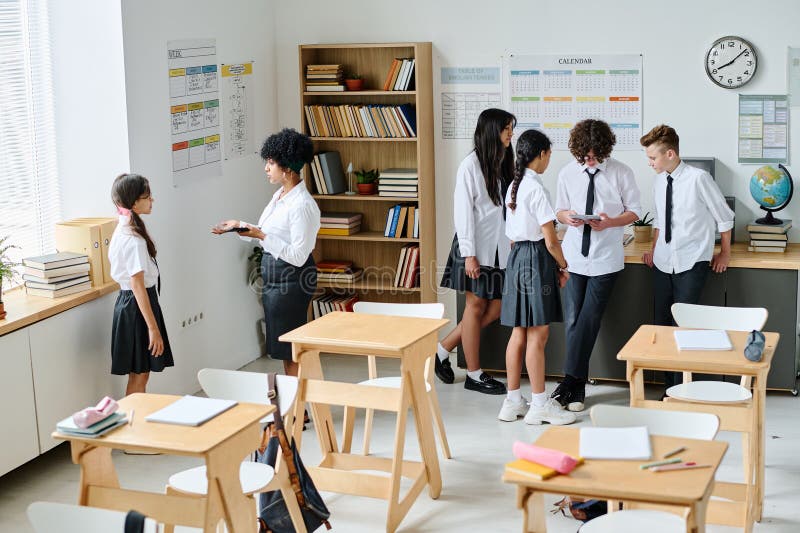 Children Resting Together during Break Stock Photo - Image of classroom ...