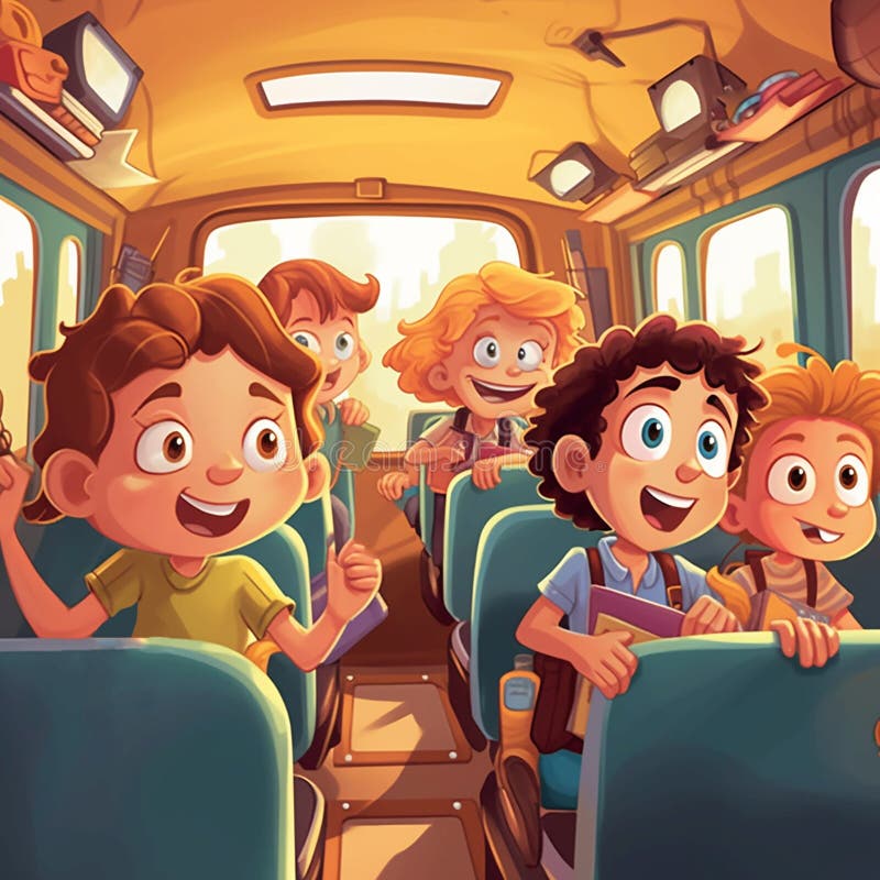 Bus Cartoon Stock Illustrations – 29,727 Bus Cartoon Stock ...