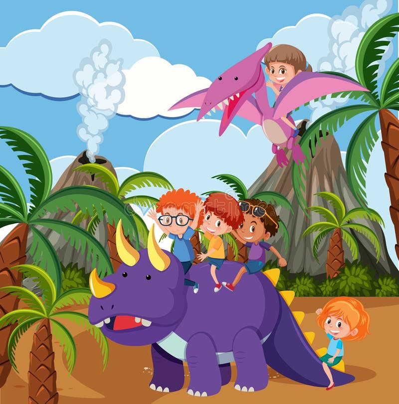 Boy Riding Dinosaur Stock Illustrations – 102 Boy Riding Dinosaur Stock ...