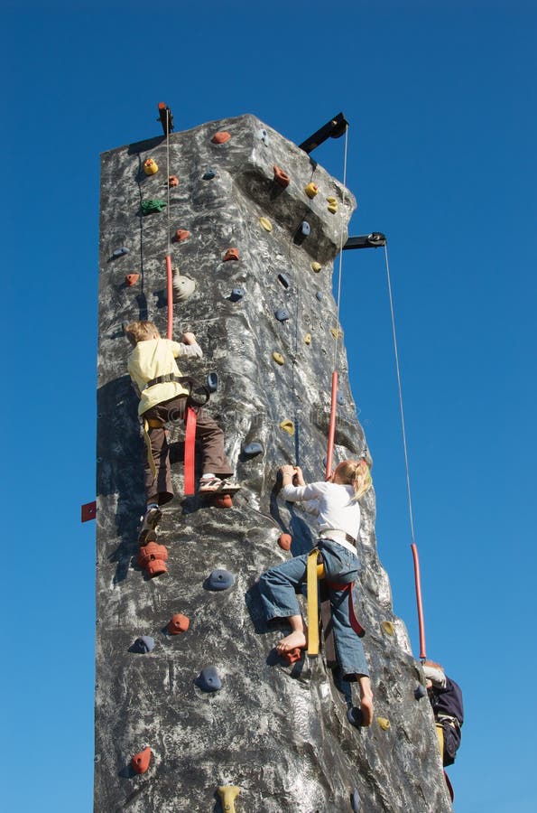 Children rock climbing stock photo. Image of climb, progress - 3098736