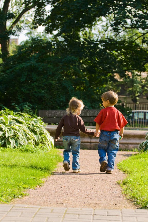 Children run away stock image. Image of running, play - 6549823