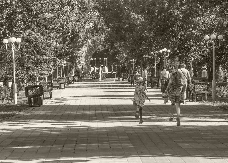 Children Running Around in the Park Editorial Stock Image - Image of ...