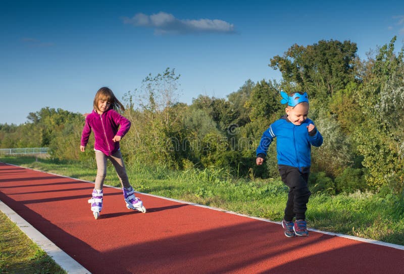 Children running stock photo. Image of sprint, playing - 44997044