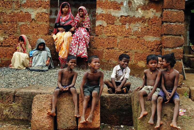 Children in rural India editorial photo. Image of horizontal - 26667891