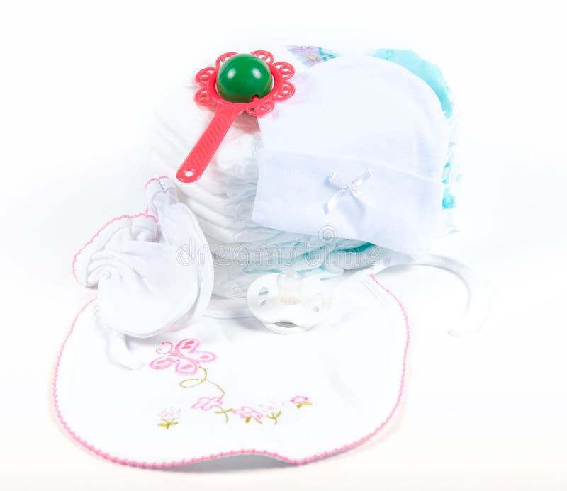 Baby Rattle Diaper Baby Shower Stock Photos - Free & Royalty-Free Stock ...