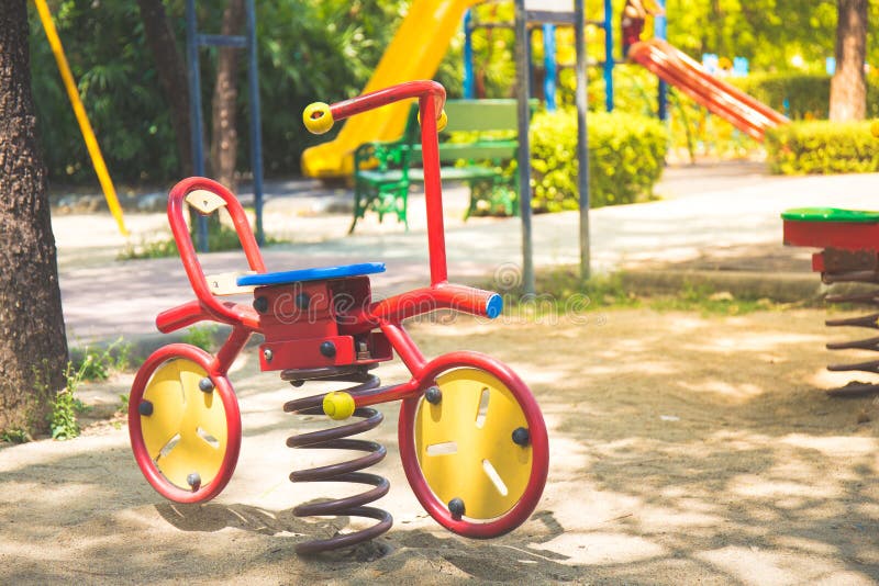 A children`s playground stock image. Image of child, background - 91635593