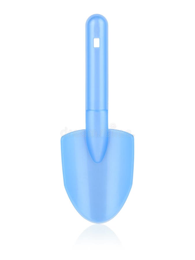Children`s Blue Plastic Rake on a White Background. Rake for Playing in ...