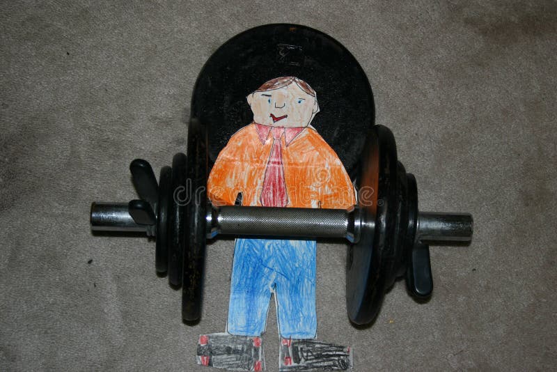 Flat Stanley Working Out editorial stock image. Illustration of working ...