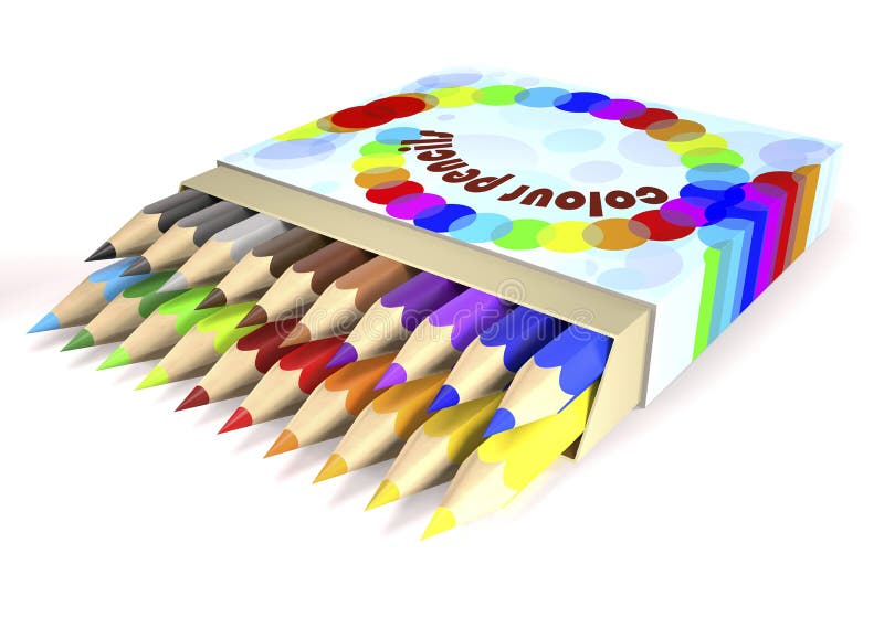 Colour Pencil Box Stock Illustrations – 487 Colour Pencil Box Stock ...