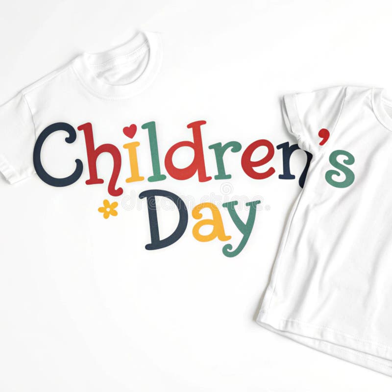Childrenâ€™s Day Text Isolated on Transparent Background Stock ...