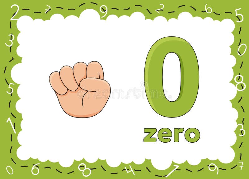 Children S Educational Cards with Numbers. Flashcards Finger Counting ... Children S Educational Cards with Numbers. Flashcards Finger Counting ...