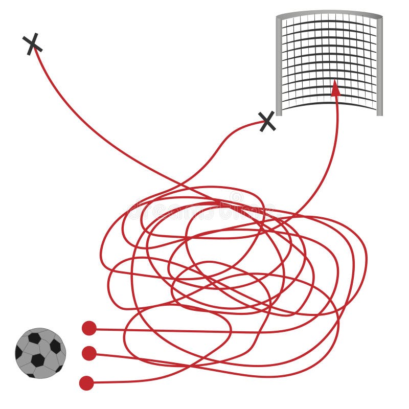 Children S Educational Game. Find the Correct Path of the Ball into the ...