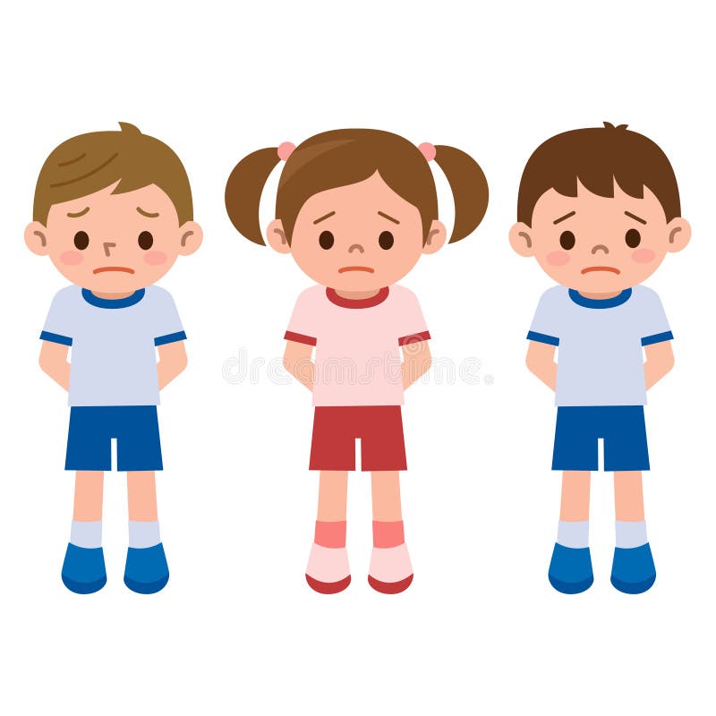 Children S Exercise Clothes is in Reflection Stock Vector ...