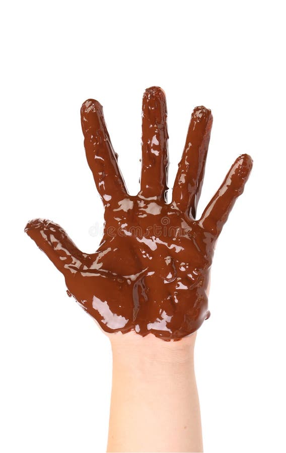 Chocolate frosting finger stock image. Image of shot - 10967079