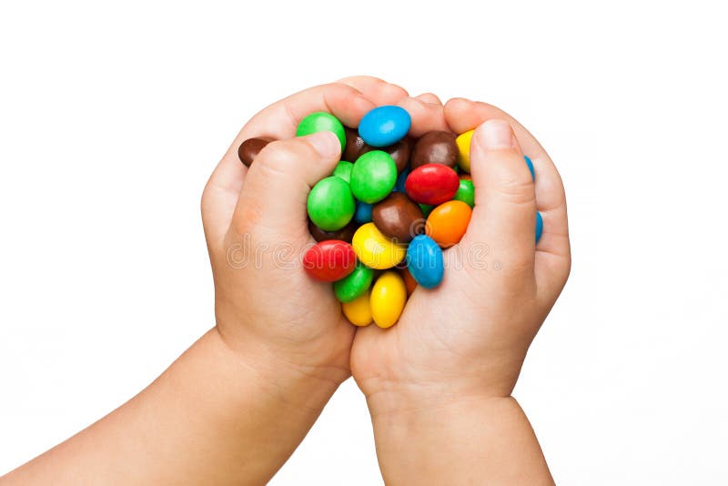 Children S Hands with Candy Stock Photo - Image of love, heap: 65623888