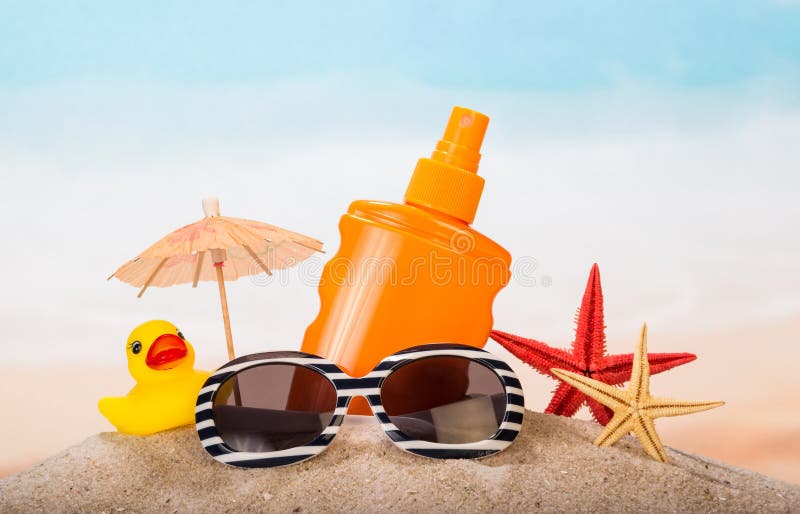 Children S Items for Relaxing on the Beach Stock Photo - Image of mood ...