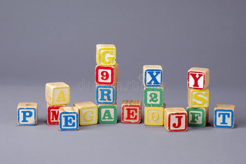 Children s Letter Blocks stock image. Image of schooling - 1234675