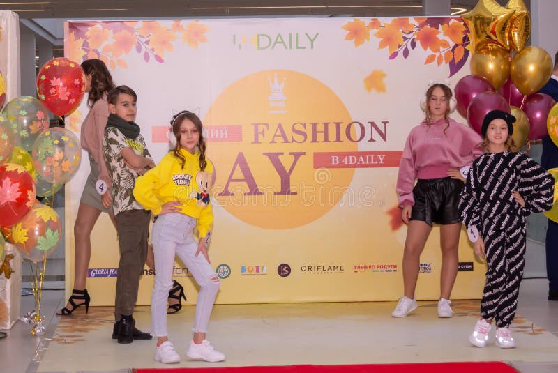 Children S Modeling. Children are Models on the Catwalk Editorial Stock ...