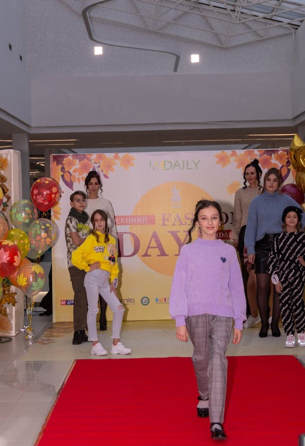 Children S Modeling. Children are Models on the Catwalk Editorial Photo ...