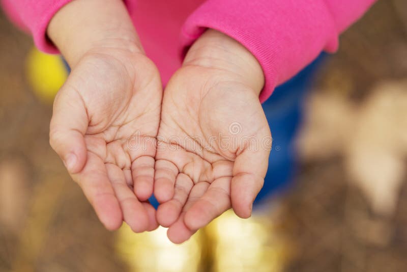 Children`s Palms Empty Closeup Stock Photo - Image of finger, cute ...