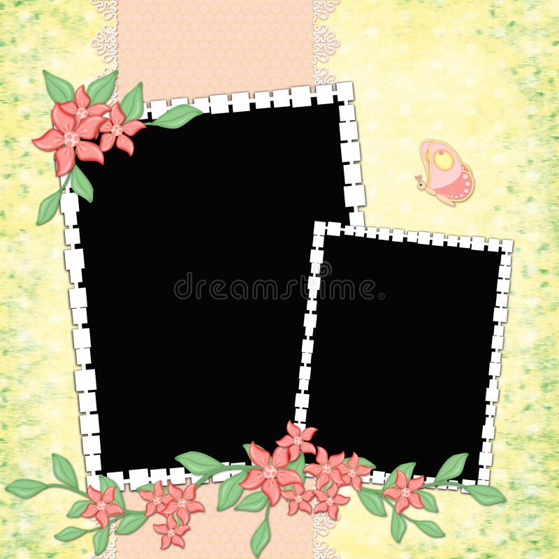 Children S Photo Framework. Stock Illustration - Illustration of ...