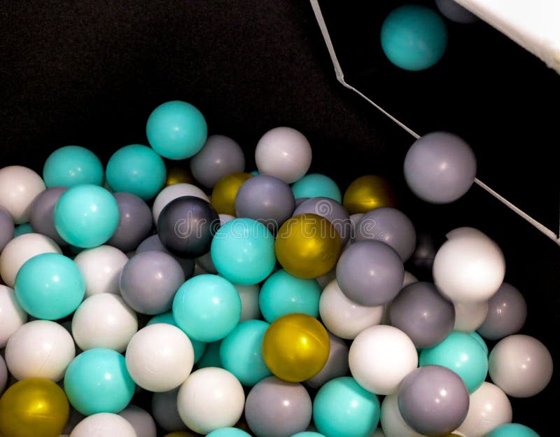 Children`s Plastic Balls for Dry Pool and Fun Game Stock Image - Image ...
