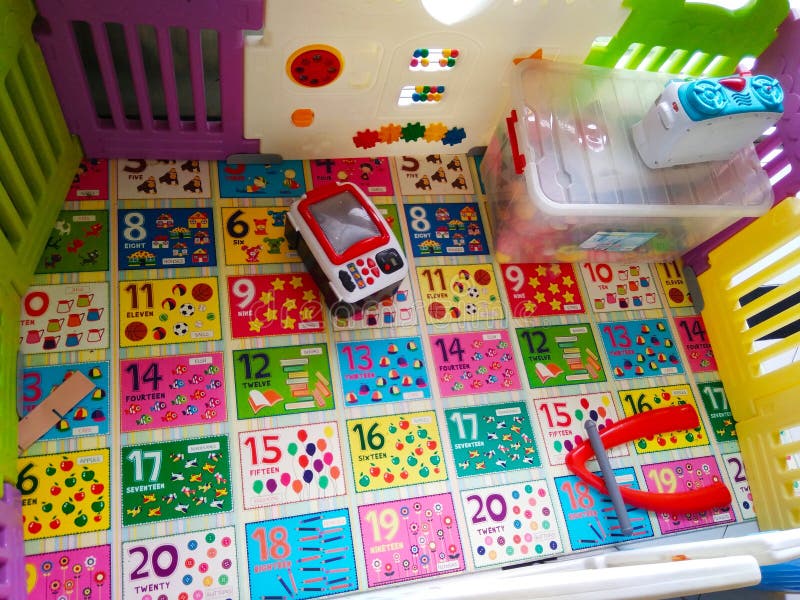 Children& X27;s Play Area in the Corner of the House Stock Image ...