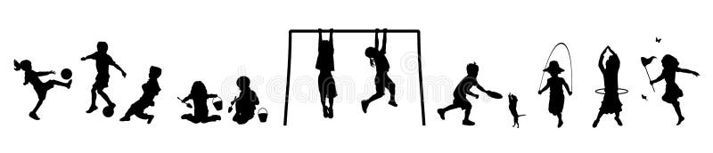 Children Play Border stock illustration. Illustration of creativity ...