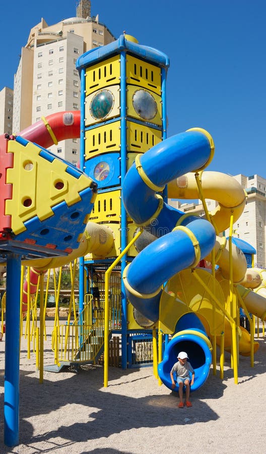 Children s Playground stock image. Image of sand, city - 14870545