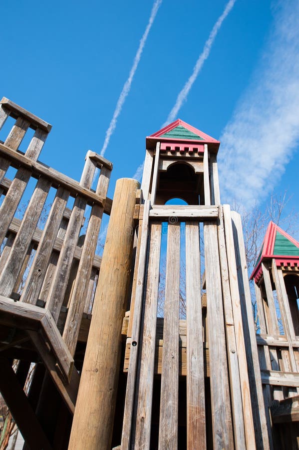 Children S Playground with Play Structure Stock Image - Image of kids ...