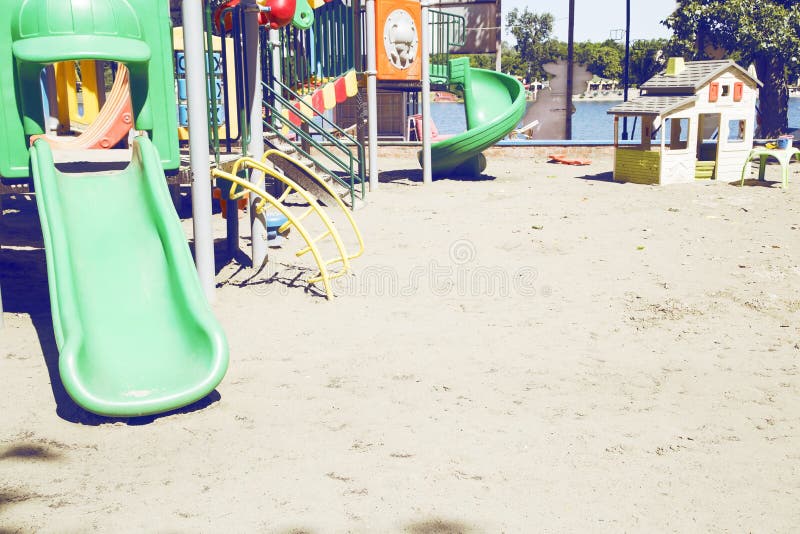 Children`s playground stock photo. Image of child, playground - 148870080