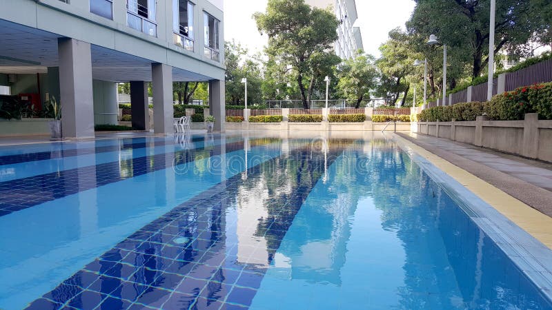 Children`s Pool . Small Swimming Pool with 60 Cm Depth Sign. Stock ...