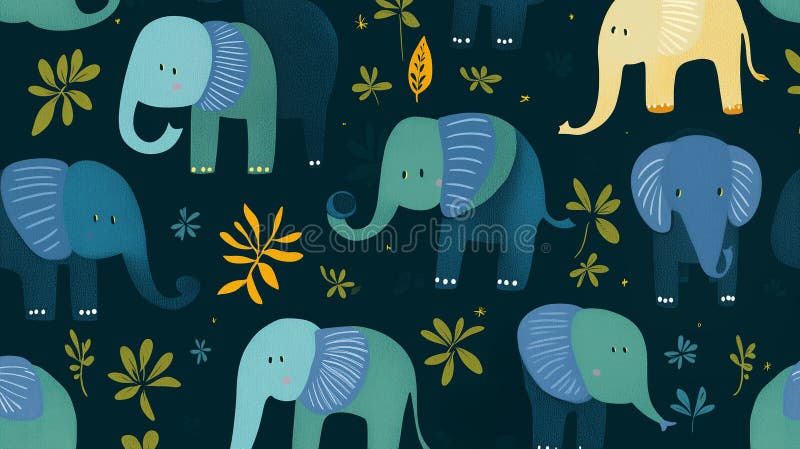Children S Room Wallpaper Featuring a Repeating Pattern Stock ...
