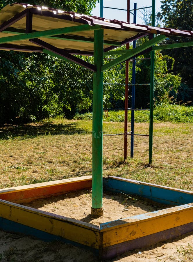 Playground Sandbox Toys Jungle Gym Stock Image - Image of grass ...