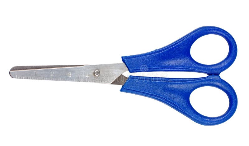 Blue scissors stock image. Image of craft, plastic, clip - 31665713