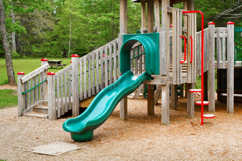 Children`s Slide stock photo. Image of kindergarten - 119486676