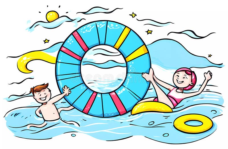 Children s swimming circle stock image. Image of lifesaver - 351870583
