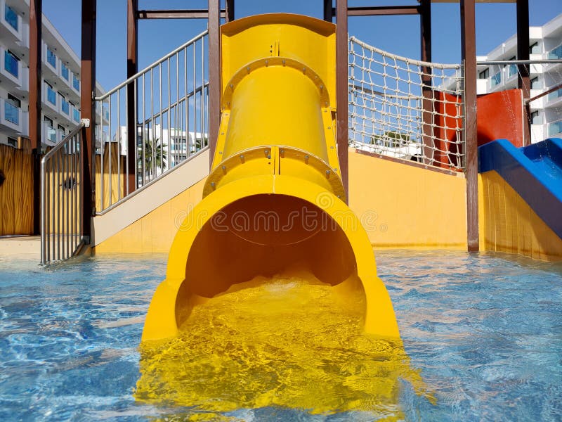 Children S Swing in the Pool Stock Image - Image of aquatic, beach ...