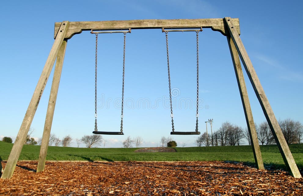 Children s swings. stock photo. Image of still, swing - 2340876