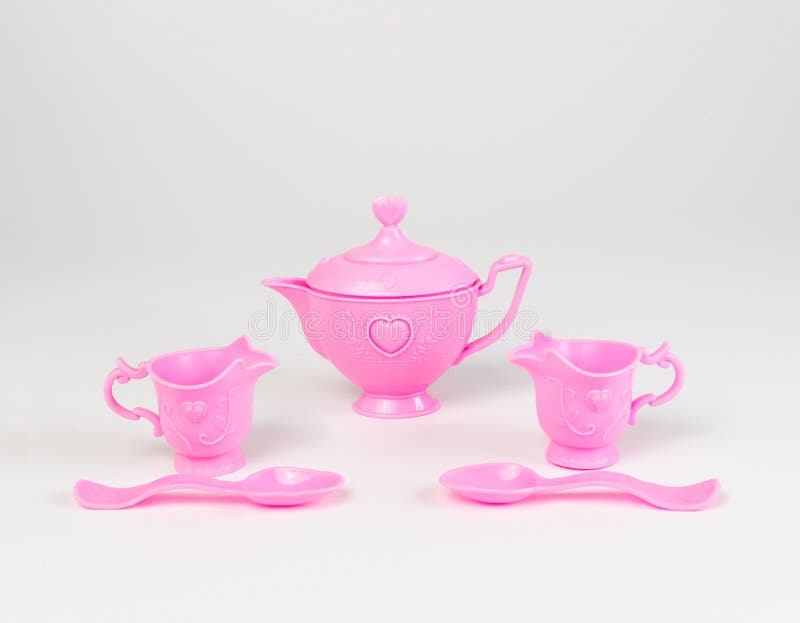 Children S Tea Set Made of Plastic Stock Photo - Image of teacup, cups ...