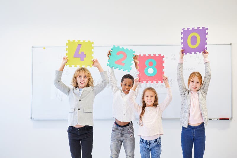 Children`s Team Does a Creative Exercise Stock Image - Image of friends ...