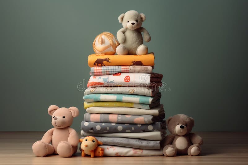 Children S Things Stacked Together. AI Stock Illustration ...