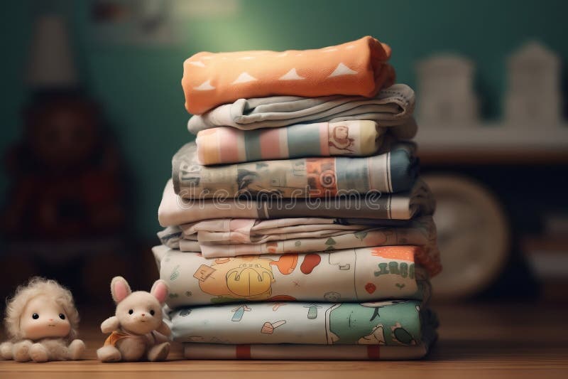 Children S Things Stacked Together. AI Stock Illustration ...